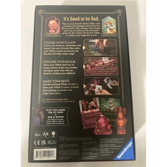 Ravensburger | Games | New In Box Disney Villainous Sugar And Spite 2 ...